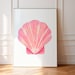 Pink Seashell Wall Art, Coastal Cowgirl Print, Trendy Shell Poster ...