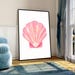 Pink Seashell Wall Art, Coastal Cowgirl Print, Trendy Shell Poster ...
