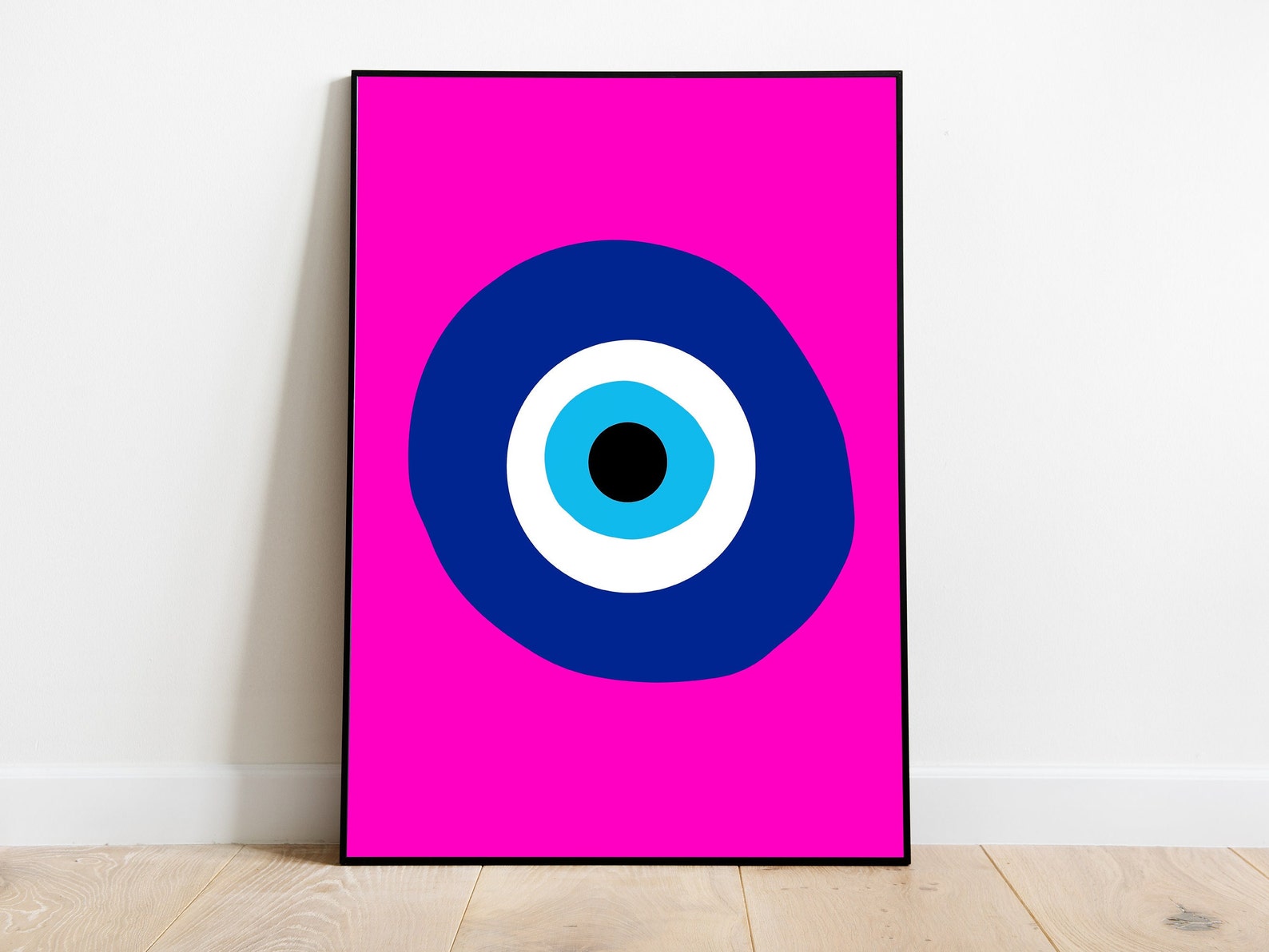 Pink Evil Eye Poster Preppy Wall Art Fun Room Decor Pink - Etsy