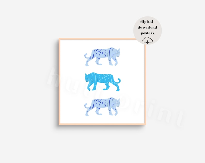 Blue Preppy Wall Art Set of 9 Wall Art Pack for Dorm Hearts - Etsy