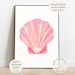 Pink Seashell Wall Art, Coastal Cowgirl Print, Trendy Shell Poster ...