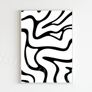 Black Preppy Wall Art Set of 6, Retro Posters, Preppy Room Decor ...