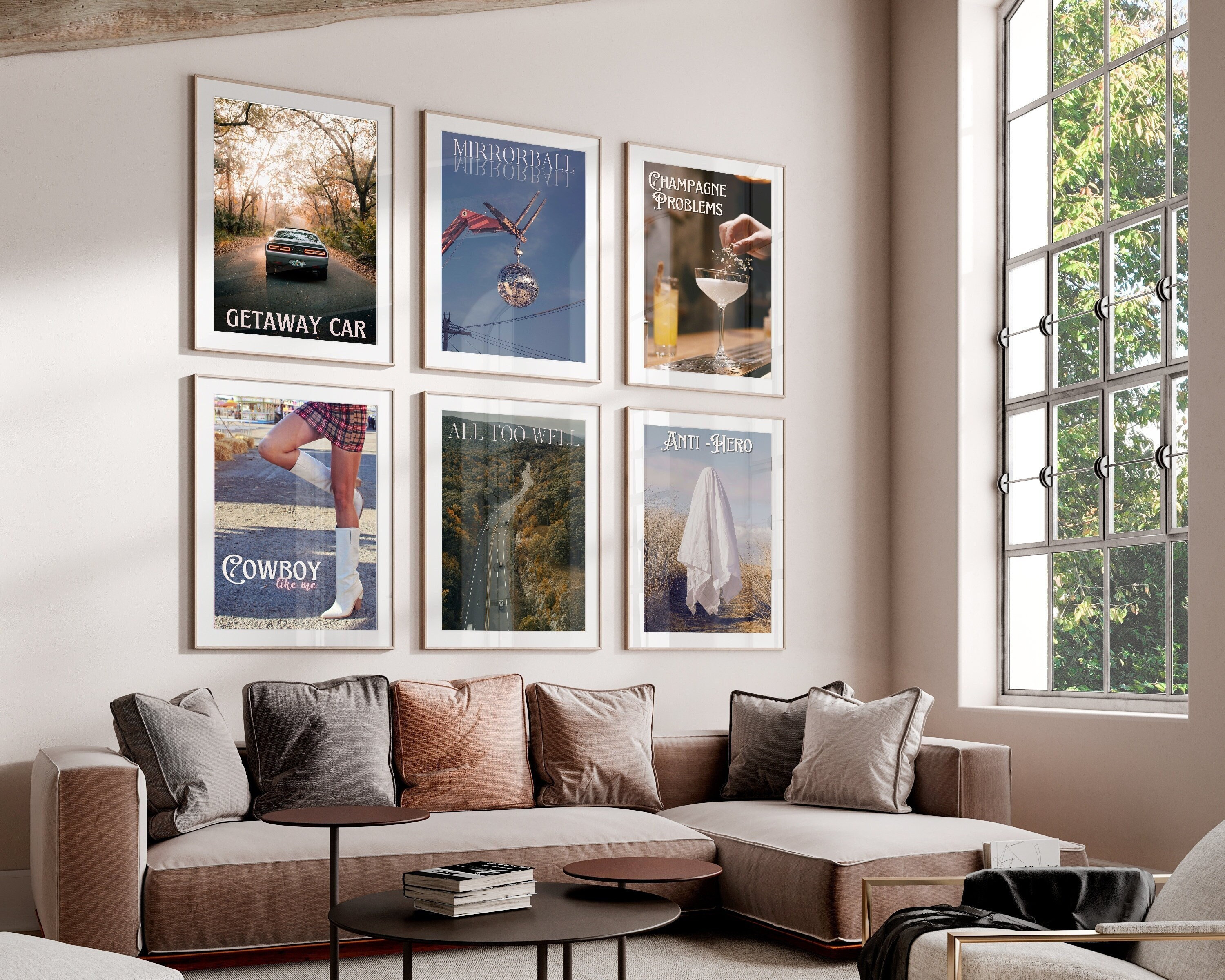 Taylor Print Set of 6, Trendy Aesthetic Wall Art, Swiftie Merch ...