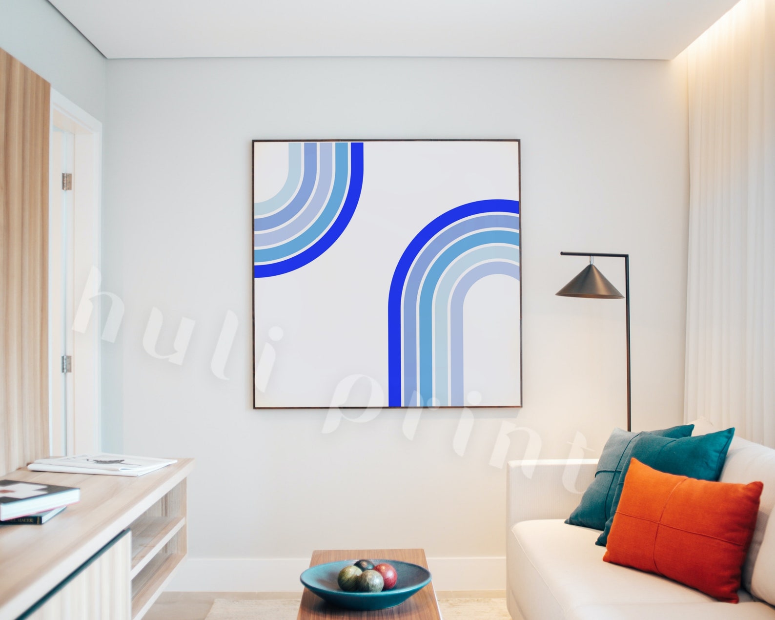 Blue Preppy Wall Art Set of 9, Wall Art Pack for Dorm, Hearts Poster ...
