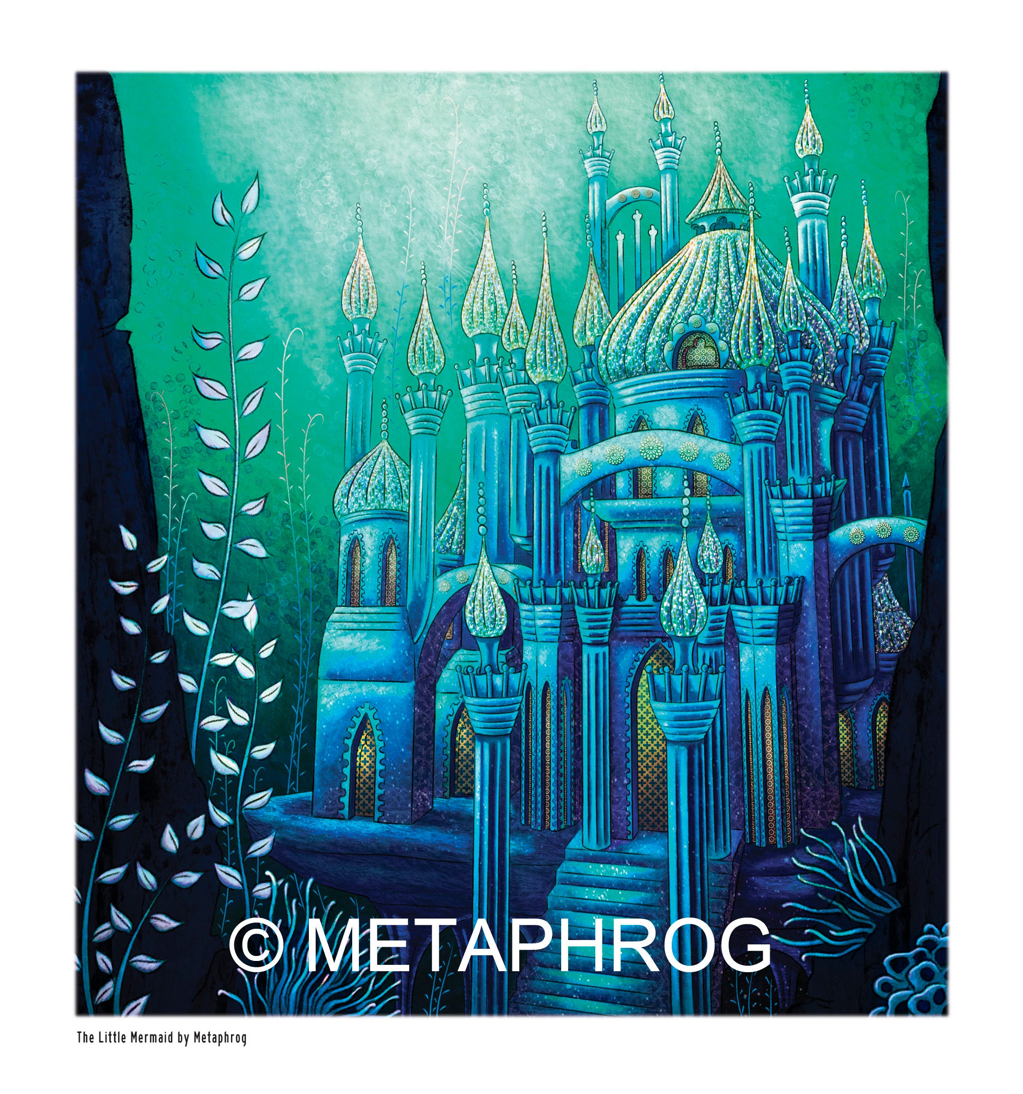 Fairytale Art Print the Little Mermaid Palace by Metaphrog - Etsy