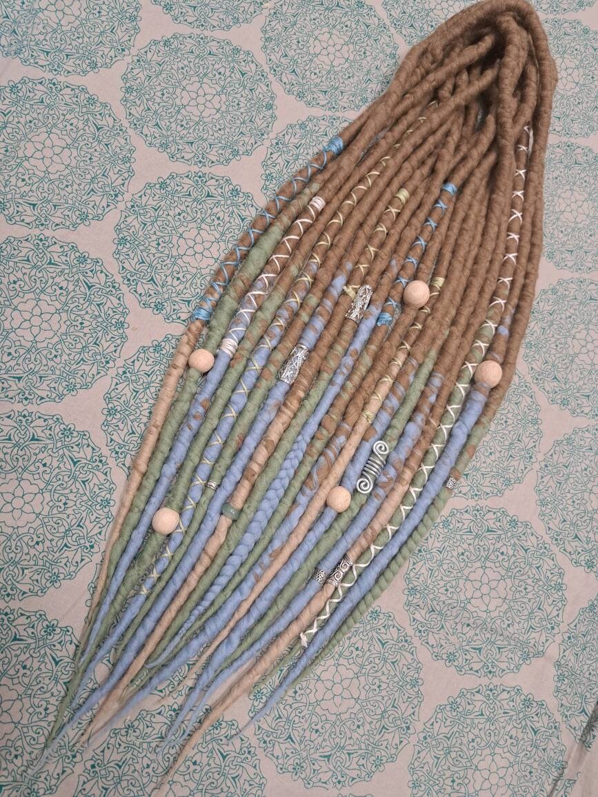 Made to Order Wool Dreadlock Extensions, Forestfaelocks, Mookley ...