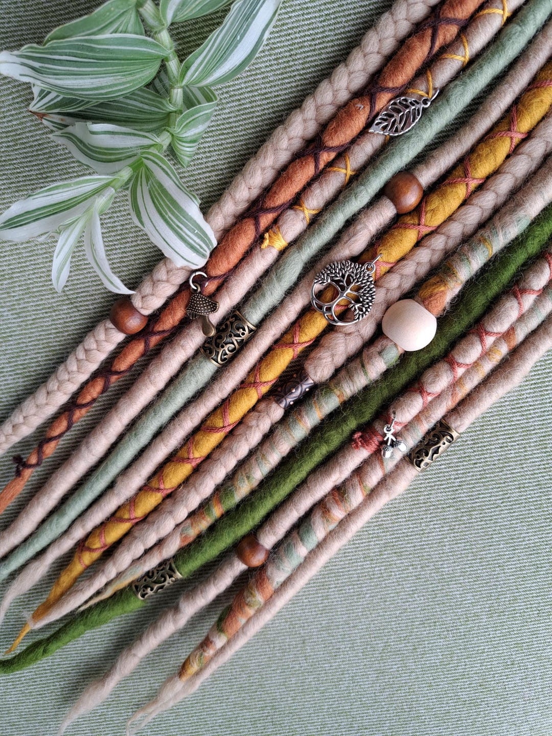 Made to Order Temporary Wool Dreadlock Extensions, Forest Dreadlocks ...