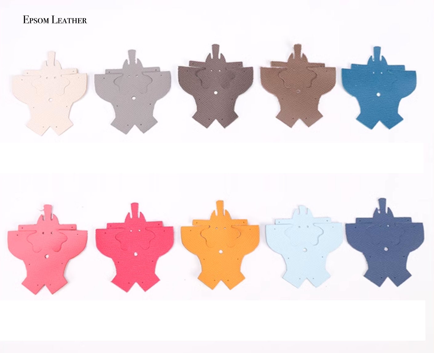 D.I.Y Kit Package Elephant Craft Leather Epsom Keychain Charm Sewing ...