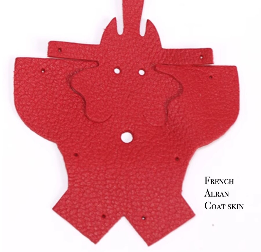 D.I.Y Kit Package Elephant Craft Leather Epsom Keychain Charm Sewing ...