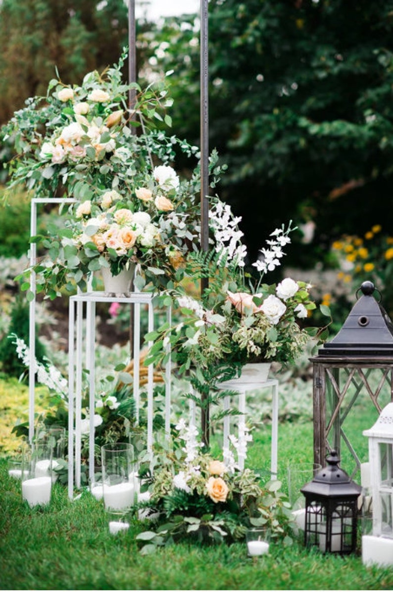 Metal Wedding Centerpiece for Tables Wedding Decor Flower - Etsy