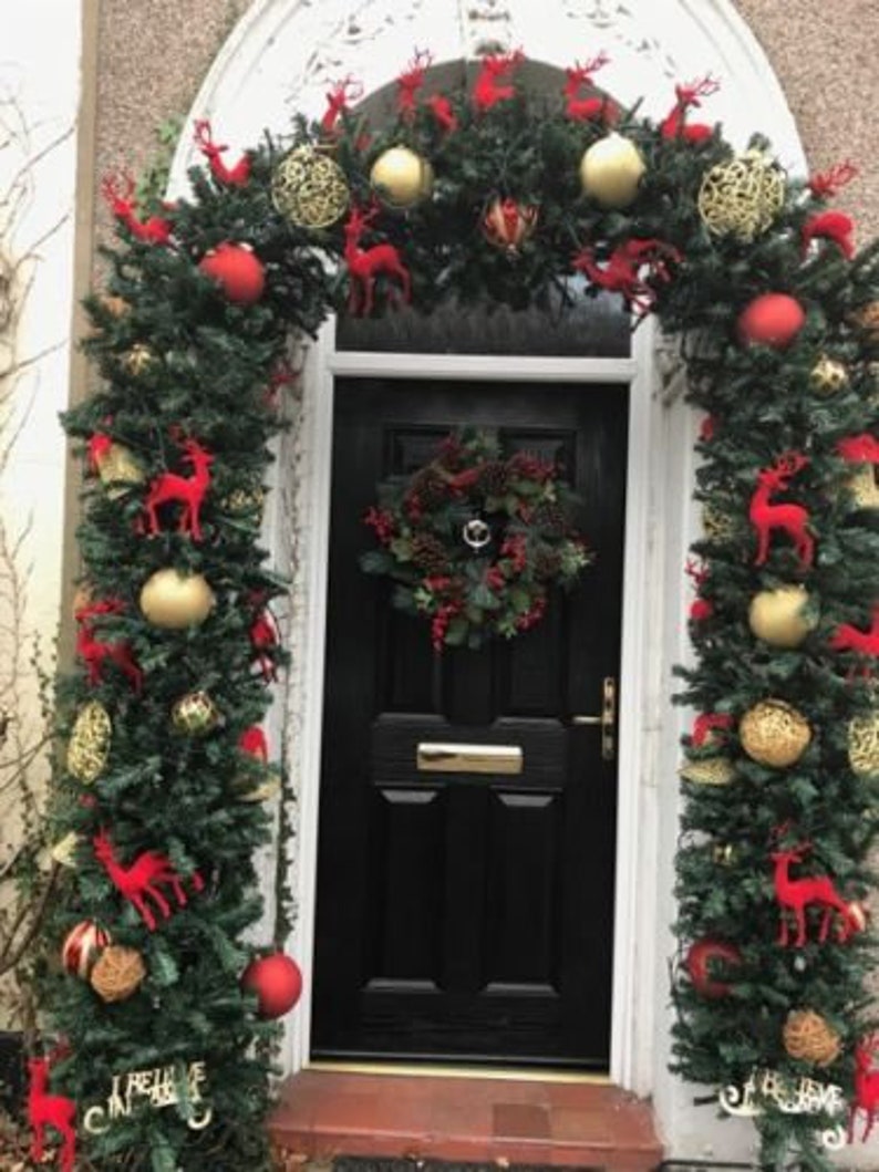 Metal Christmas Decorations Arch Christmas Holiday Decorations - Etsy ...