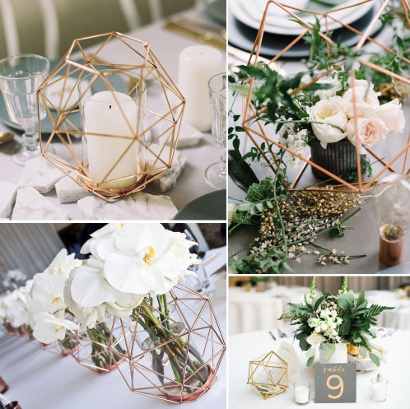5 Pcs Geometric Wedding Decor Geometric Decorations Wedding - Etsy