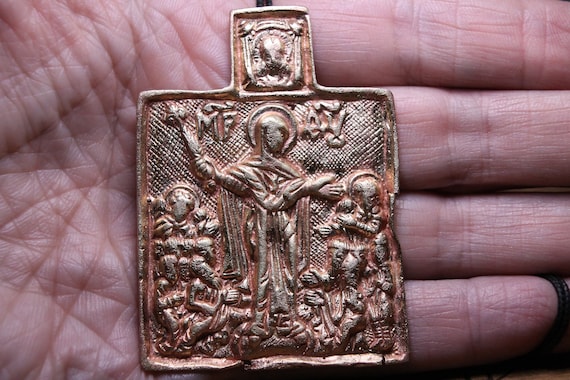 Medieval Icon Pendant, Christian Artifacts, Medieval … - Gem
