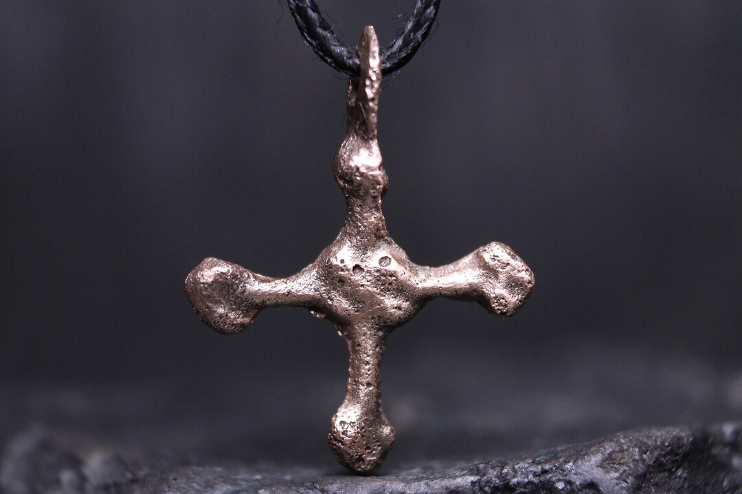 Viking Crucifix Necklace, Viking Artifacts, Scandinavian Cross, Nordic ...