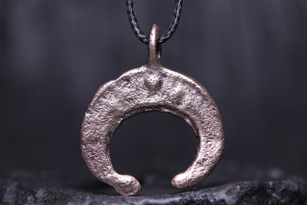 Ancient Viking Moon Pendant, Viking Artifacts, Viking Amulet, Nordic ...