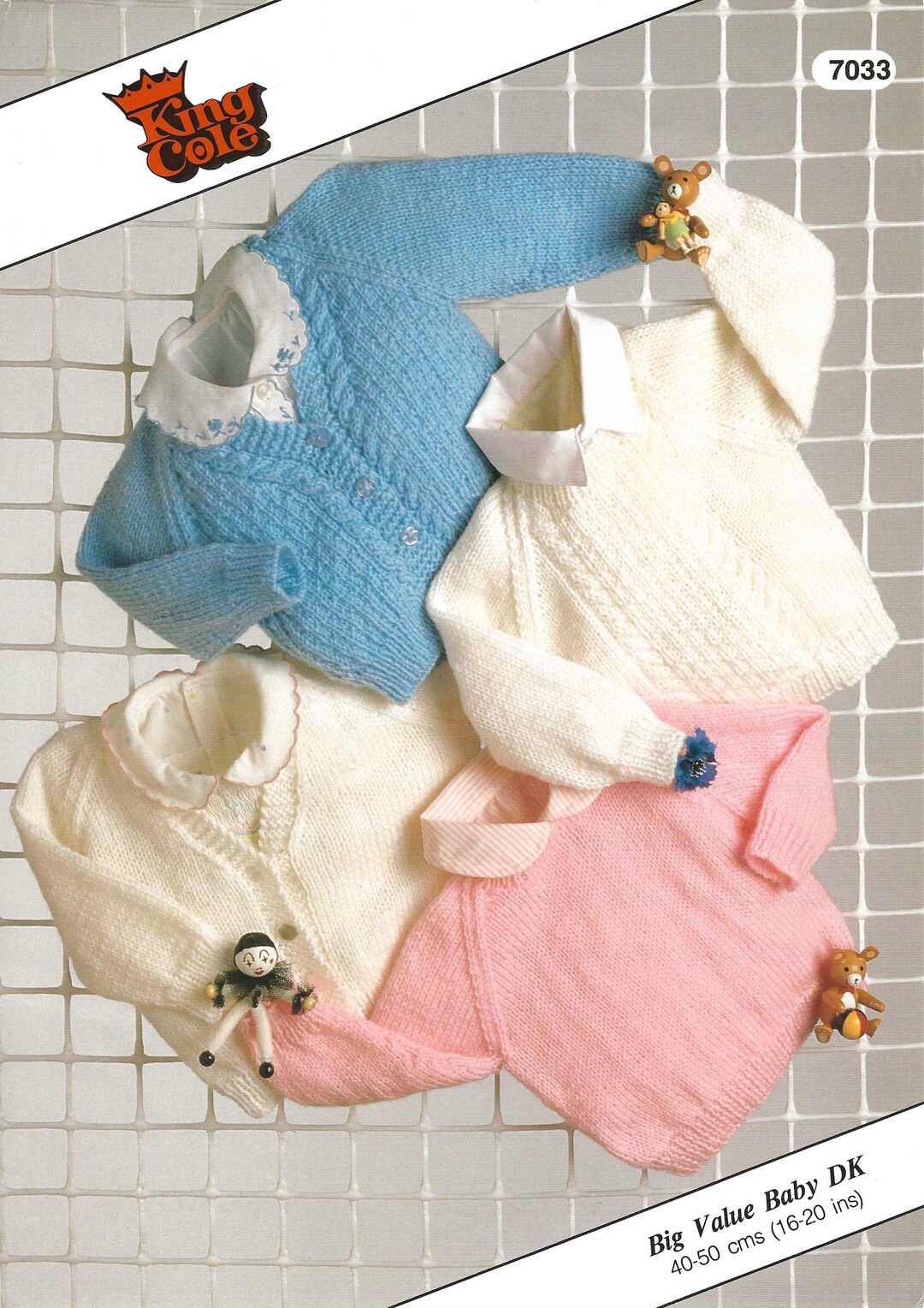 King Cole Vintage 1980s Double Knitting Children's Babies' Knitting ...