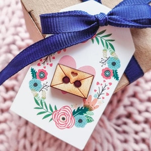 Tiny Envelope Buttons | Love Letter Buttons |wedding Invitations ...