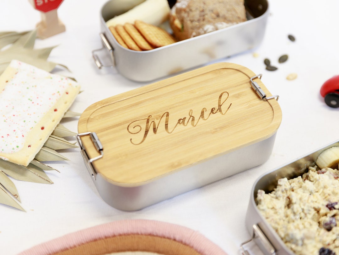 Lunch Box Personalized Gift for a Child Breakfast Box Stainless Steel ...