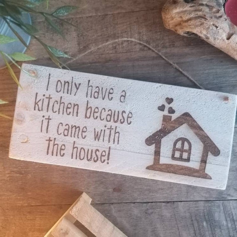 Wooden Kitchen Signs - Etsy UK
