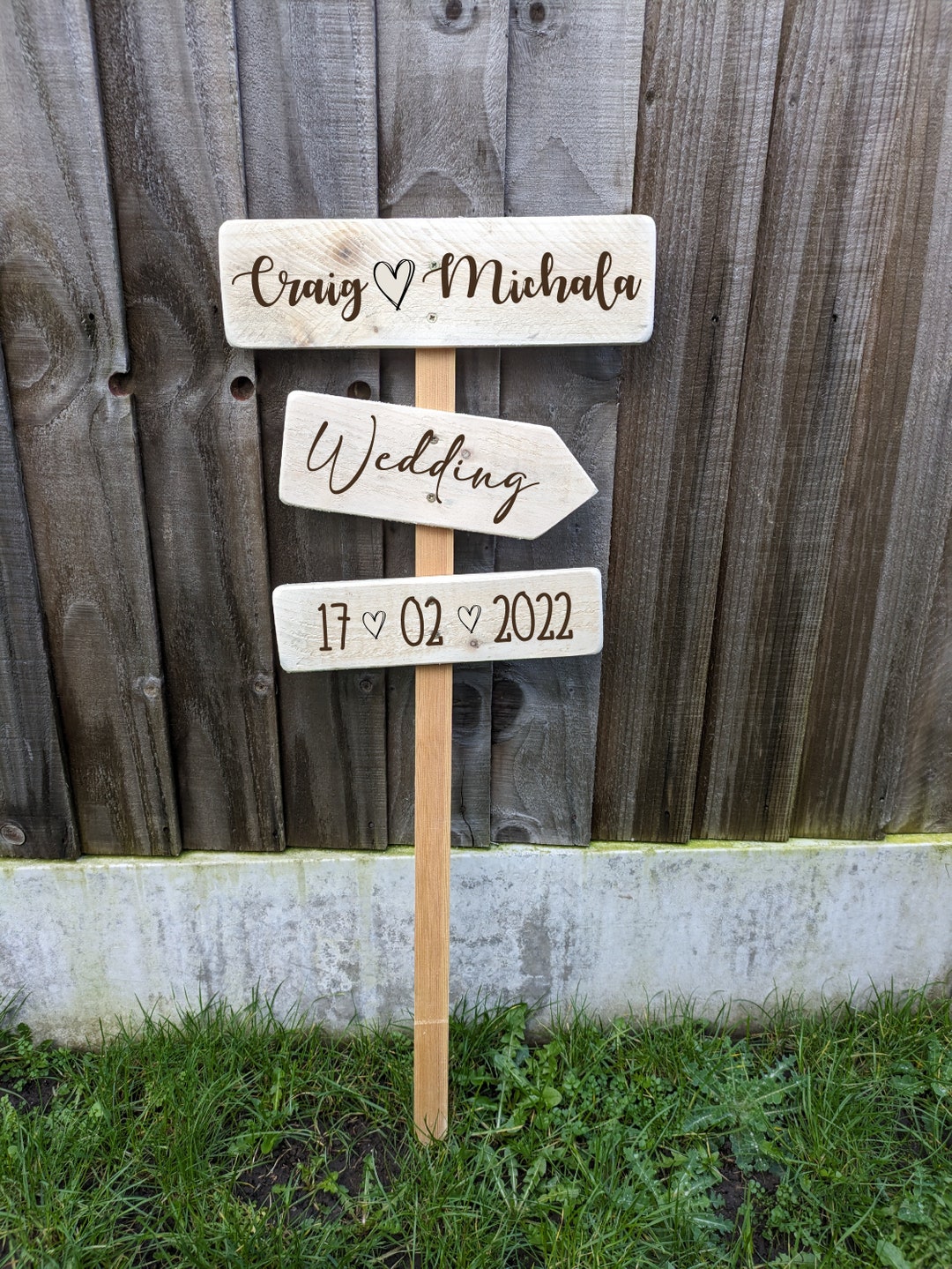 Handmade Rustic Wooden Wedding Sign - Rustic Wedding Decor - Etsy