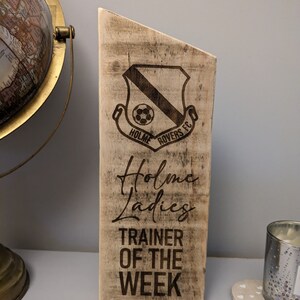 Handmade Rustic Wooden Trophy - Laser Engraved Sports Trophies - Etsy