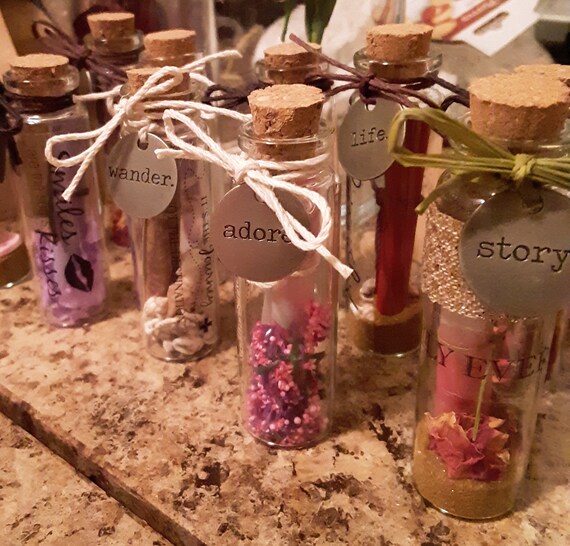 Hand-crafted Mini Scroll Message in a Bottle Gifts/invitations - Etsy