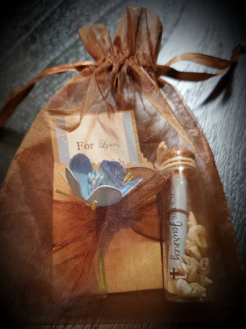 Personalized mini scroll message in a bottle for greetings | Etsy