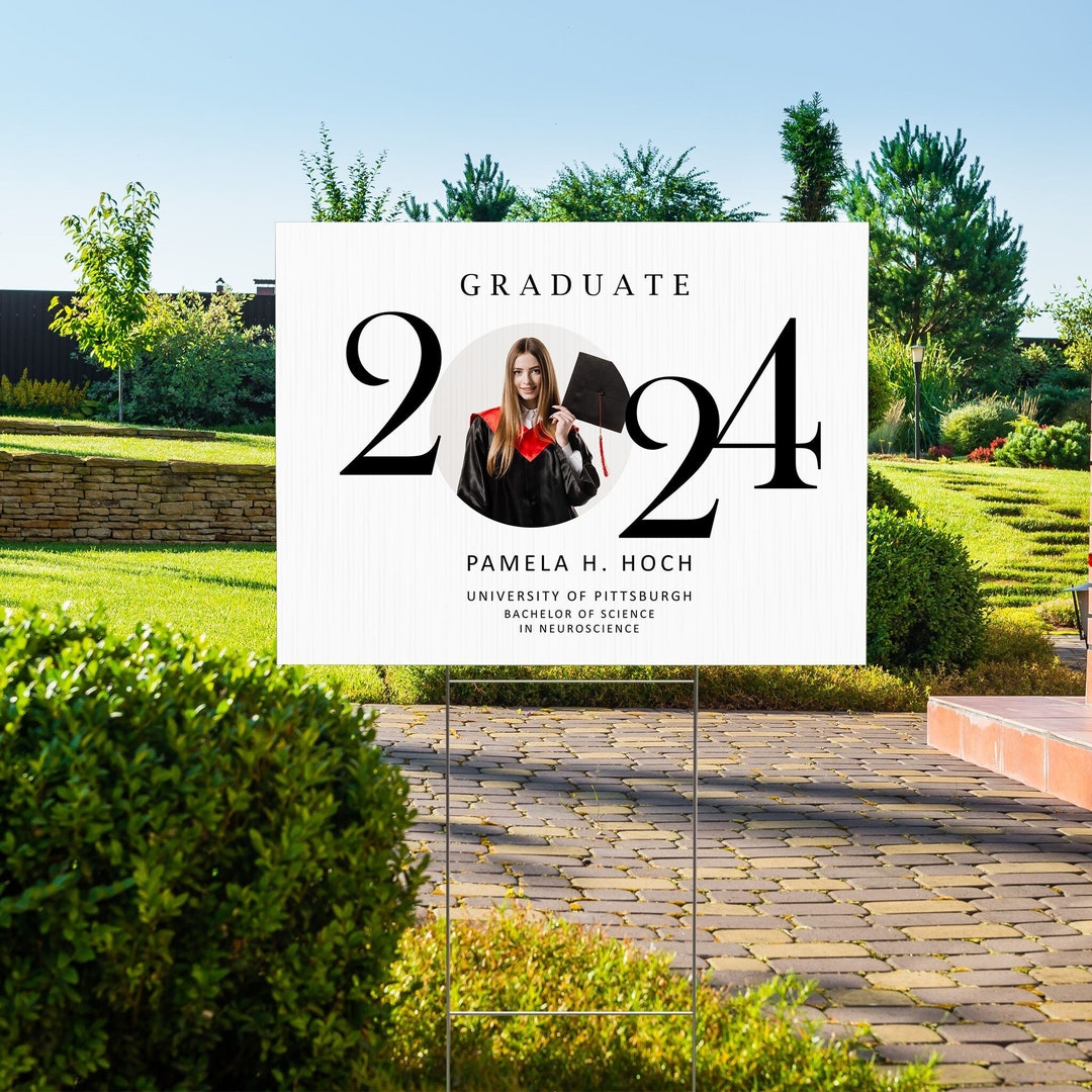Graduation Yard Sign for High School, College, University Graduation ...