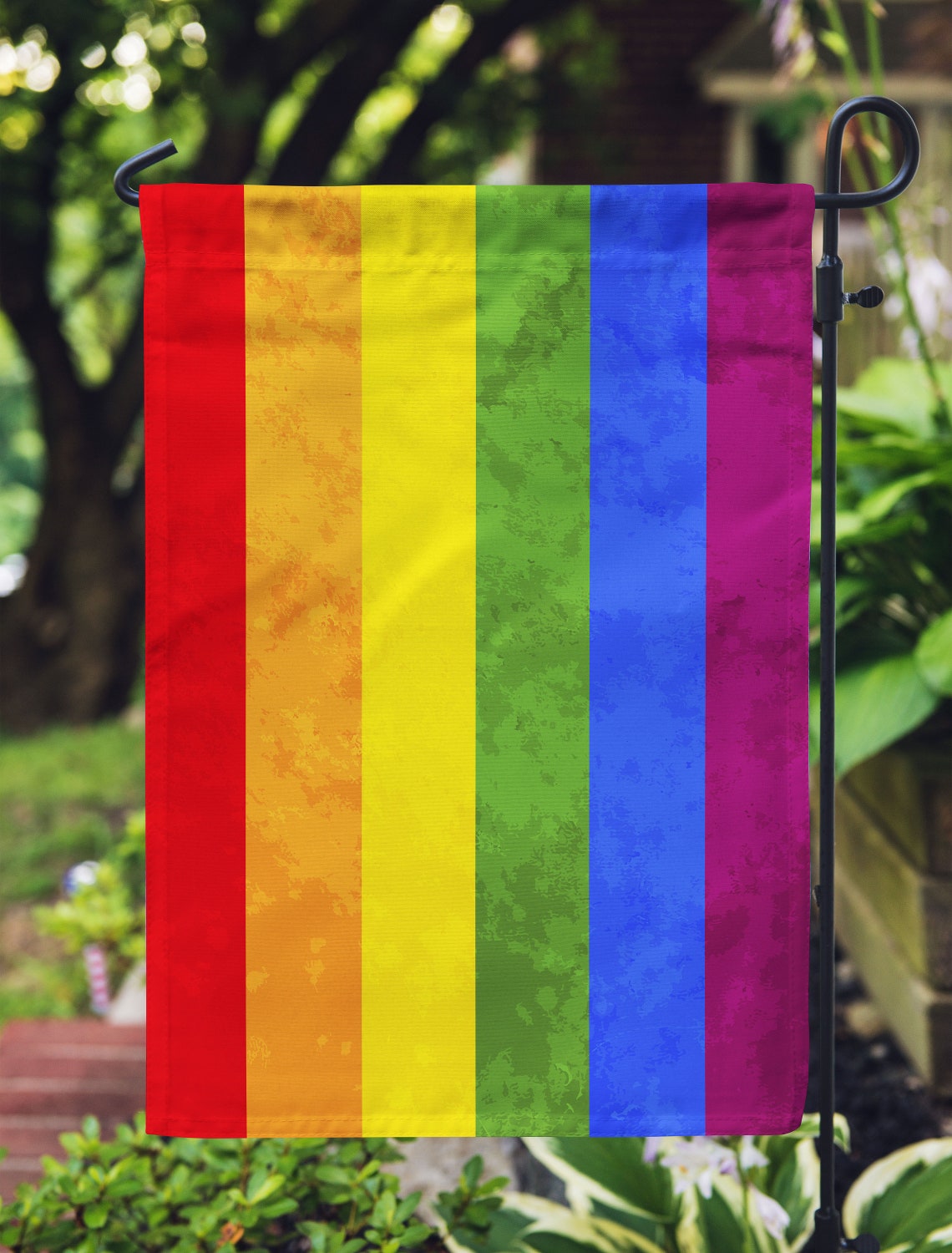 Pride Rainbow Yard Flag Lgbtq Pride Garden Flag 3 Sizes Etsy