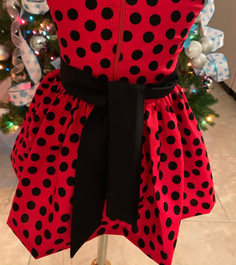 Red Polka Dot Holiday Dress | Etsy