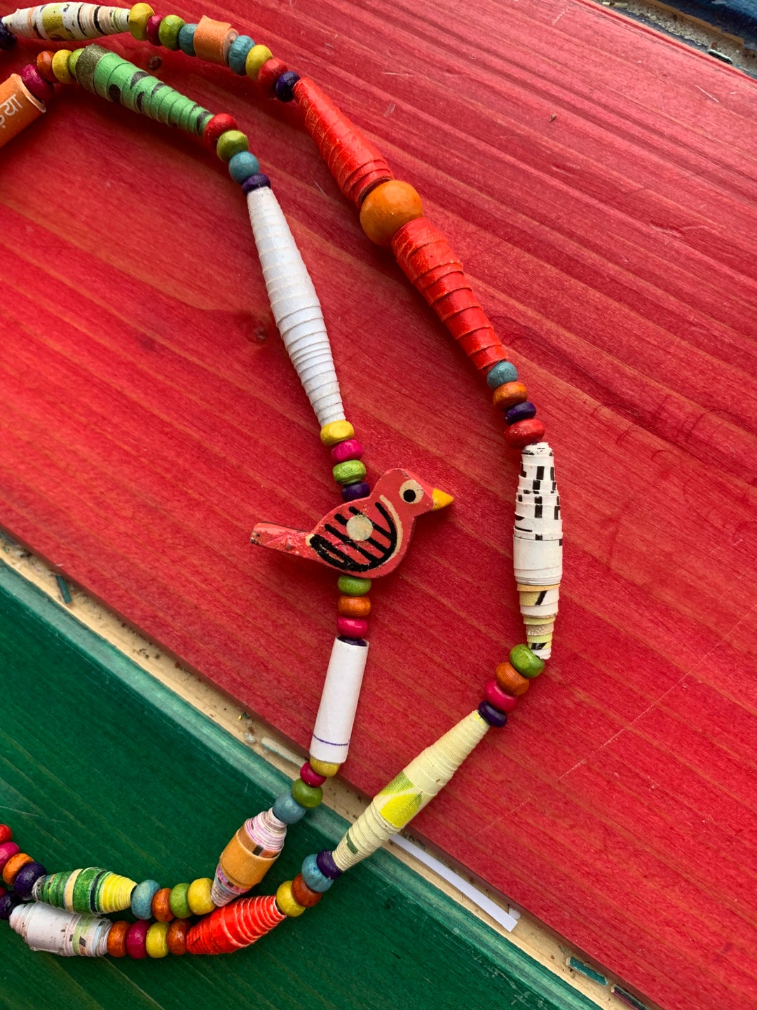 Face Mask Chain, Spectacle Chain, Paper Beads Face Mask Holder, Pink ...