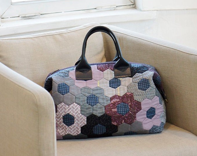 Lavender Hexagon Patchwork Bag PDF File Pattern. Quilt - Etsy