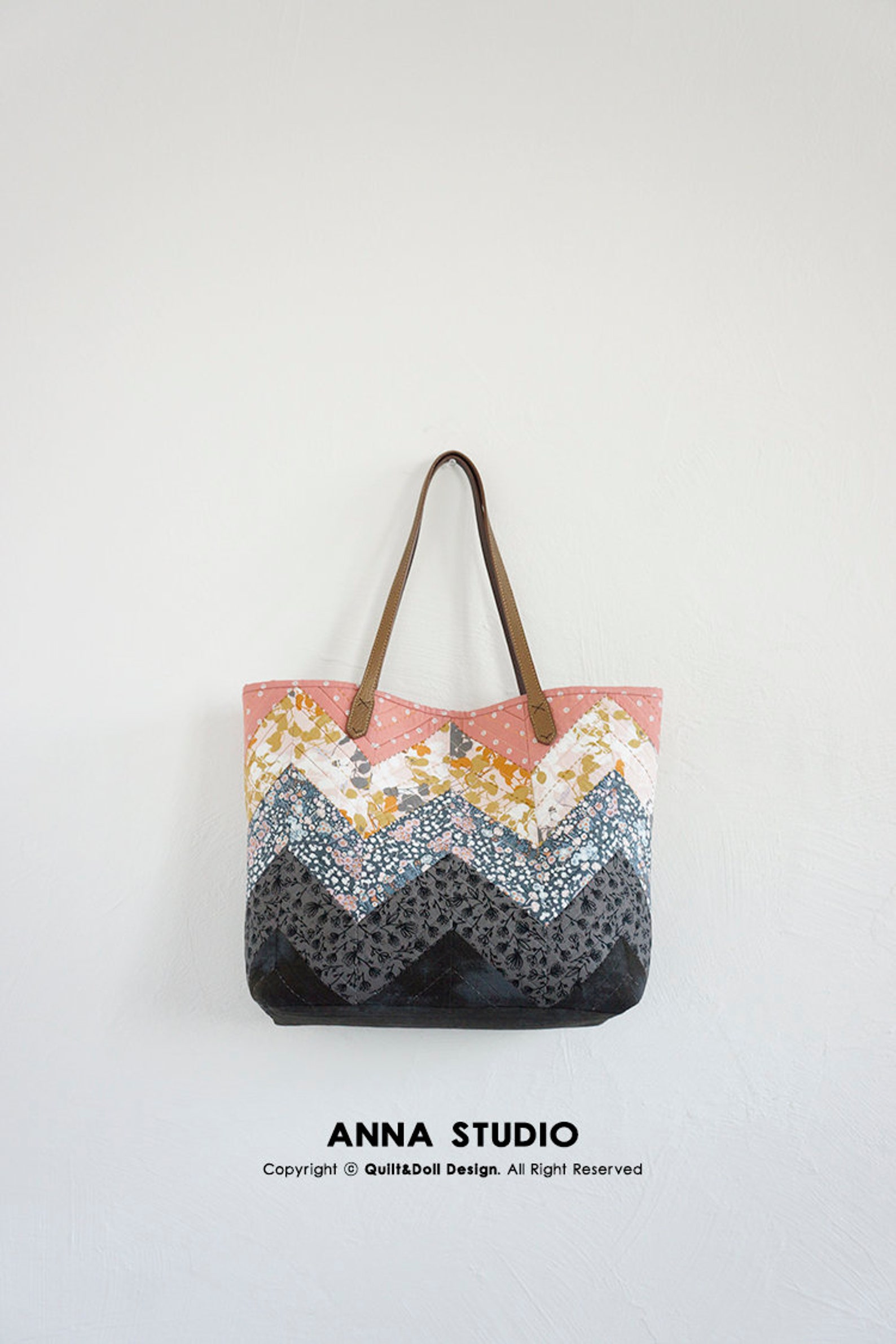 Summer Time Patchwork Shoulder Big Bag. PDF File PATTERN. - Etsy