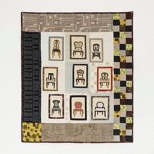 Chair Quilt. Hand Applique Quilt Pattern 36"x42" Designed by Anna ...