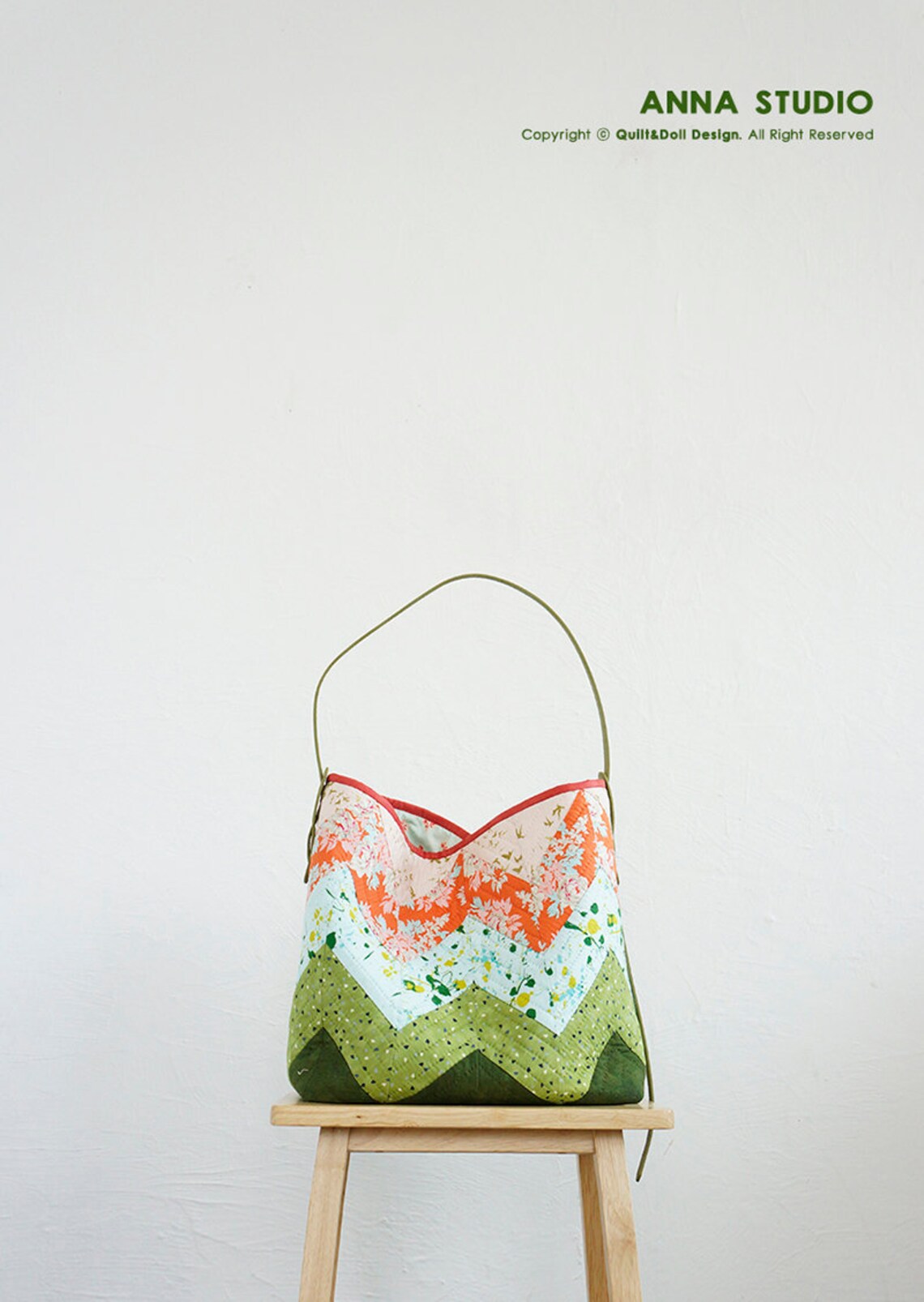 Summer Time Patchwork Shoulder Big Bag. PDF File PATTERN. - Etsy