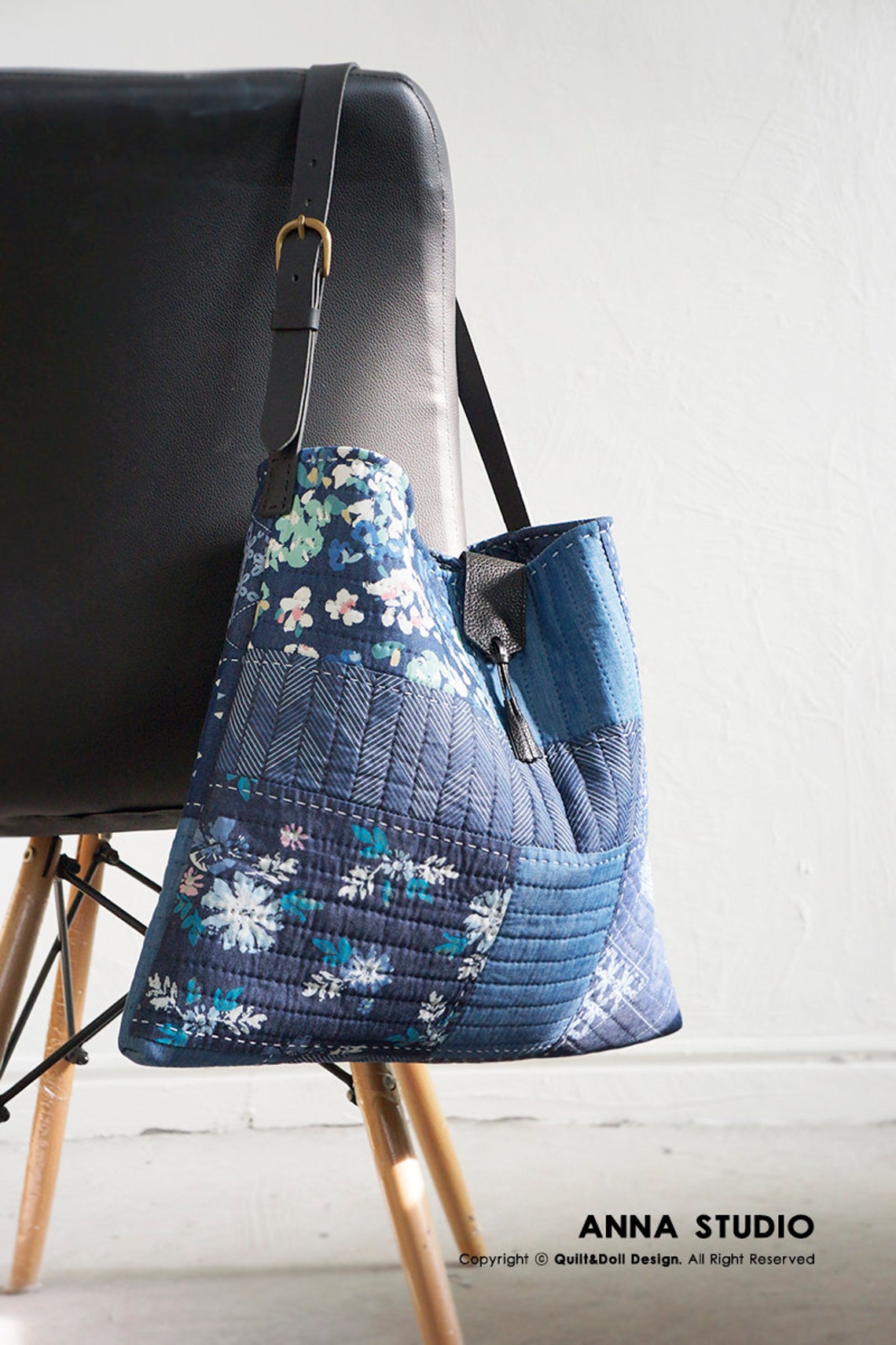 Denim Patchwork Hobo Bag Sewing Pattern (PDF) - Etsy