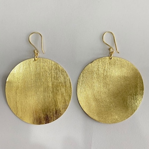 Big African Earrings Extra Large Brass Earrings Ethnic - Etsy