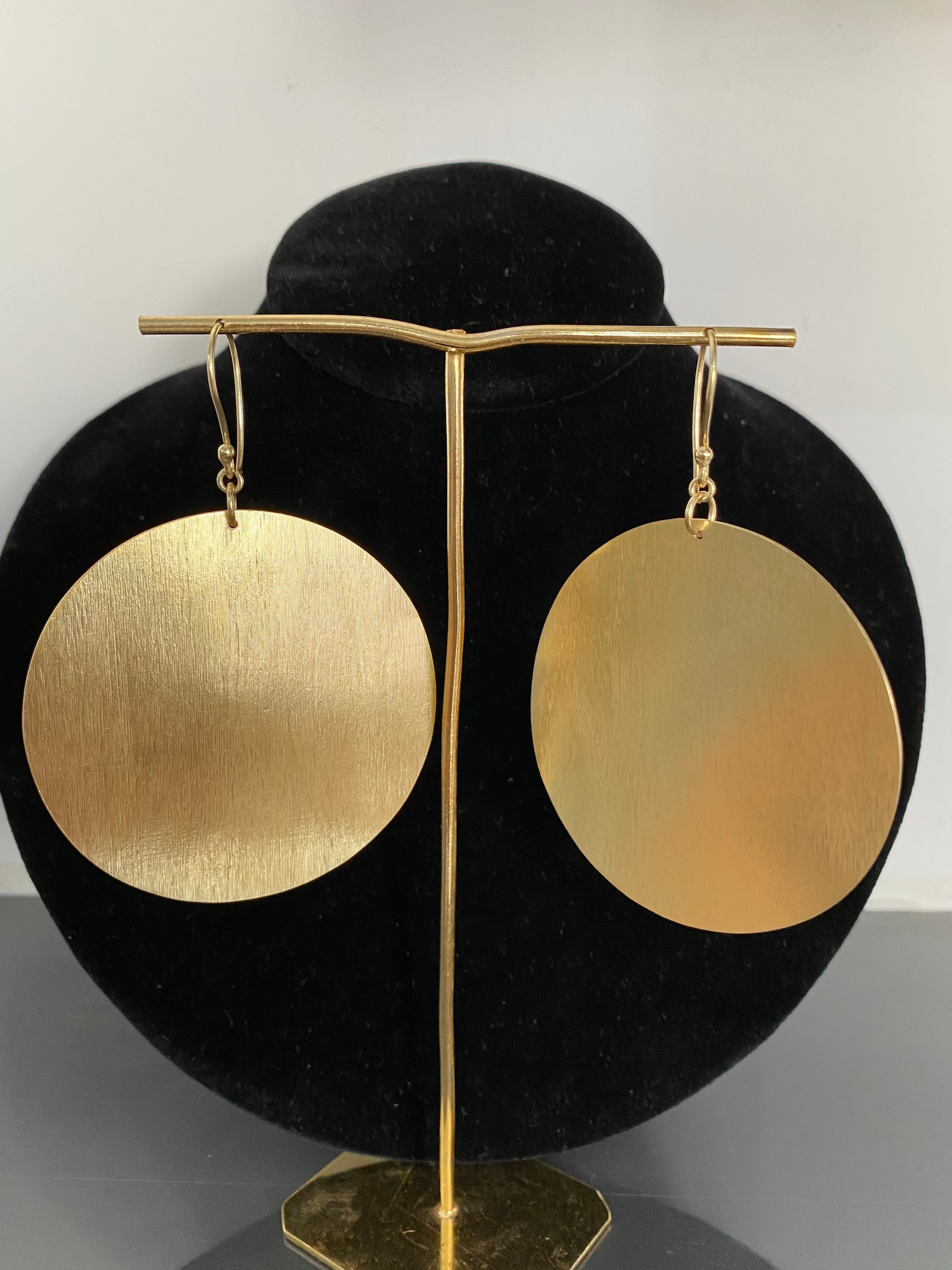 Big African Earrings Extra Large Brass Earrings Ethnic - Etsy