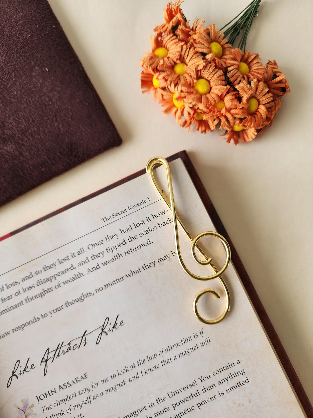 Musical Note Bookmark, Unique Bookmark, Book Accessories, Booklovers ...
