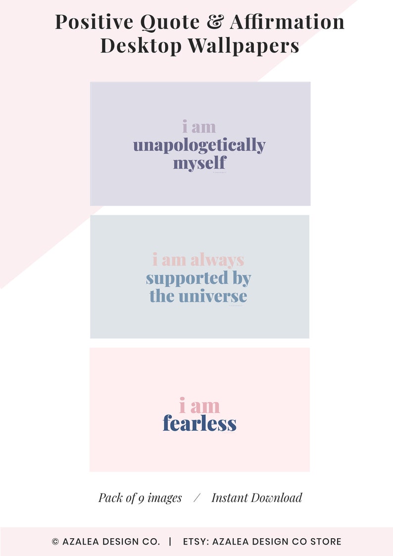 Positive Inspirational Quote / Affirmation Desktop Wallpapers ...