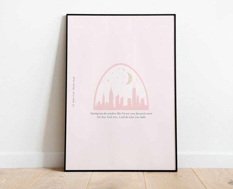False God Taylor Swift Artwork Print Printable Art Printable Poster ...