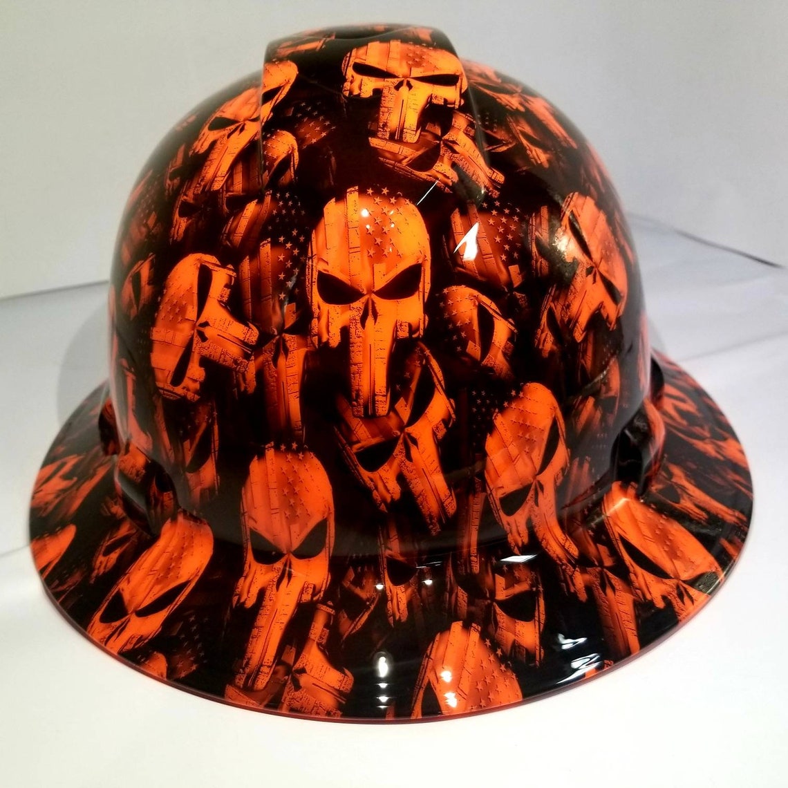 Full Brim Hydro Dipped Custom Hard Hat Dipped in Outrageous | Etsy