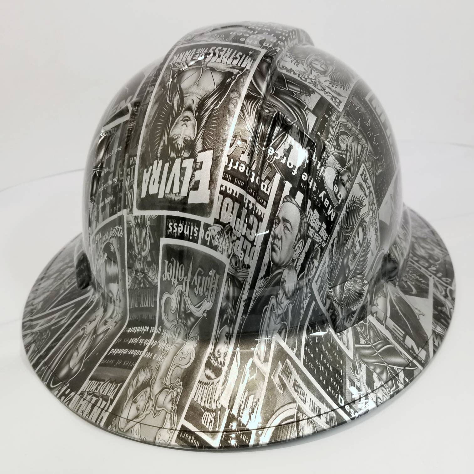 Full Brim Hydro Dipped Custom Hard Hat Dipped in Bad Girls of - Etsy