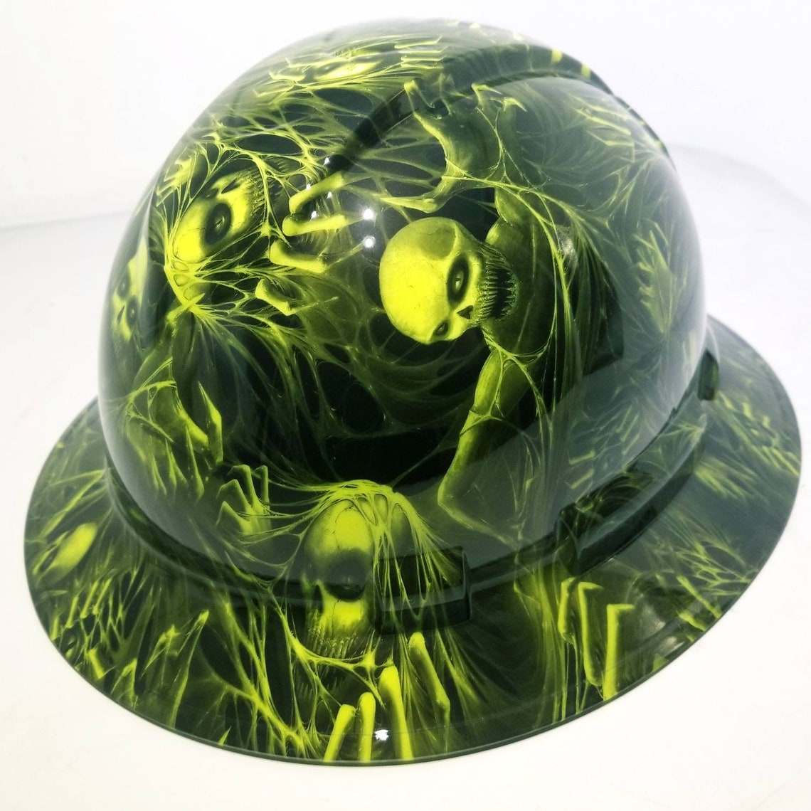Full Brim Hydro Dipped Custom Hard Hat Dipped in 3d Spider | Etsy