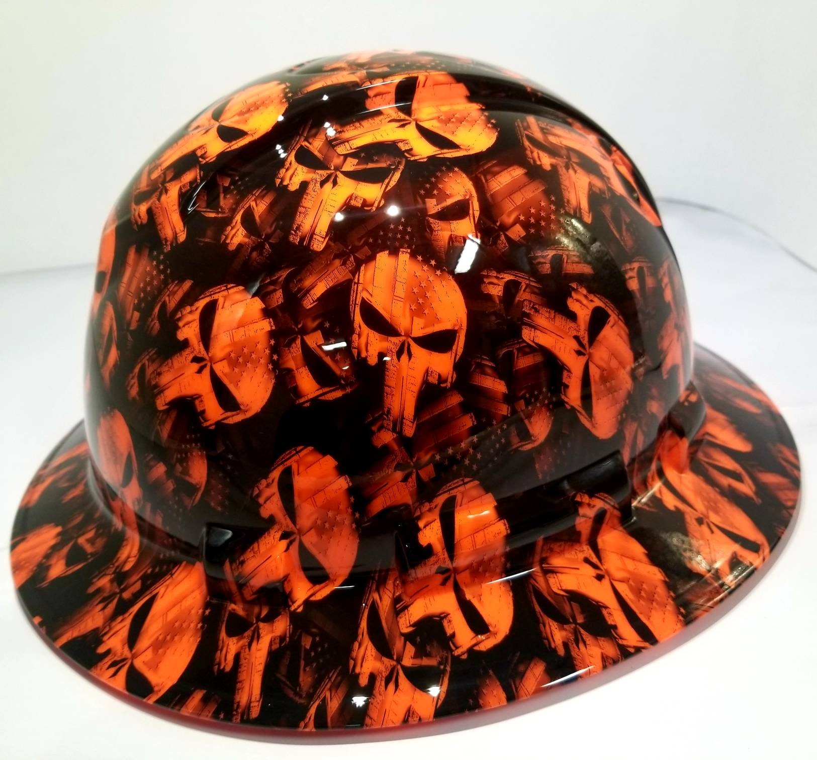 Full Brim Hydro Dipped Custom Hard Hat Dipped in Outrageous | Etsy