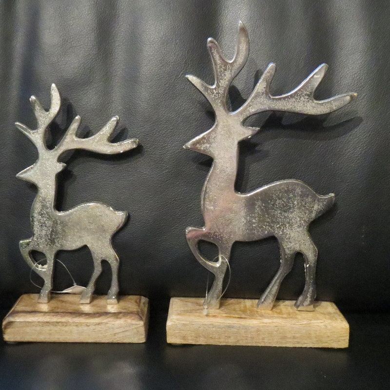 Deko hirsch silber - Etsy.de