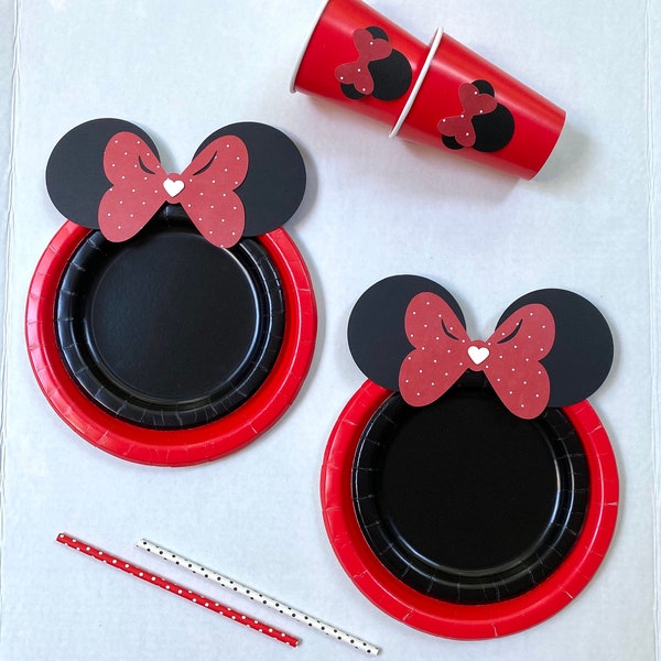 Minnie Mouse Plates - Etsy