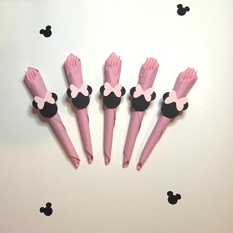 Minnie Mouse Fork and Spoon - Etsy