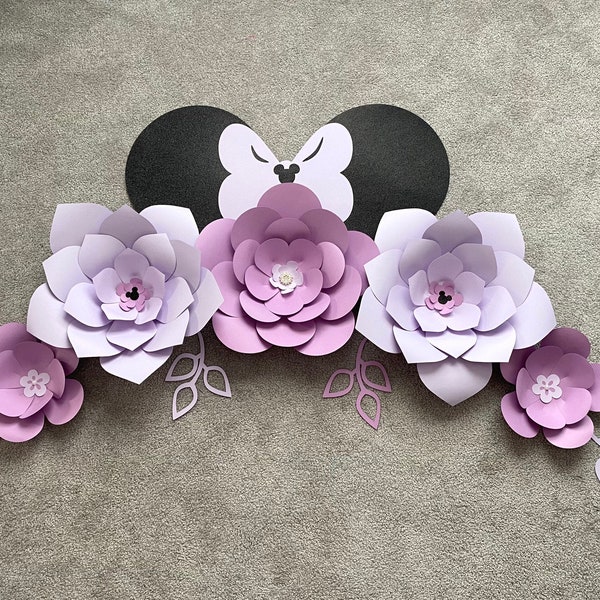 Minnie Mouse Floral - Etsy