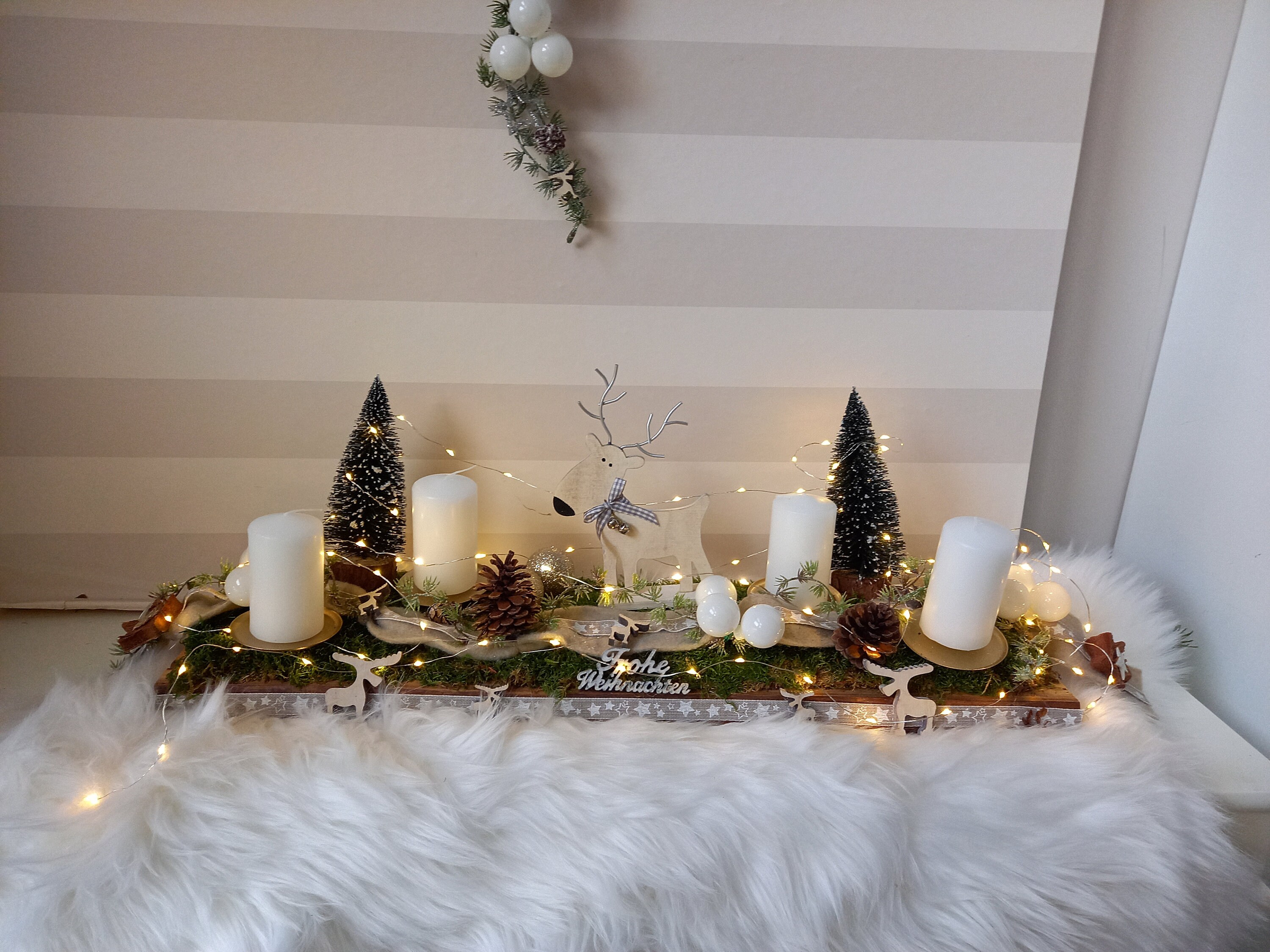 Advent Wreath Table Setting